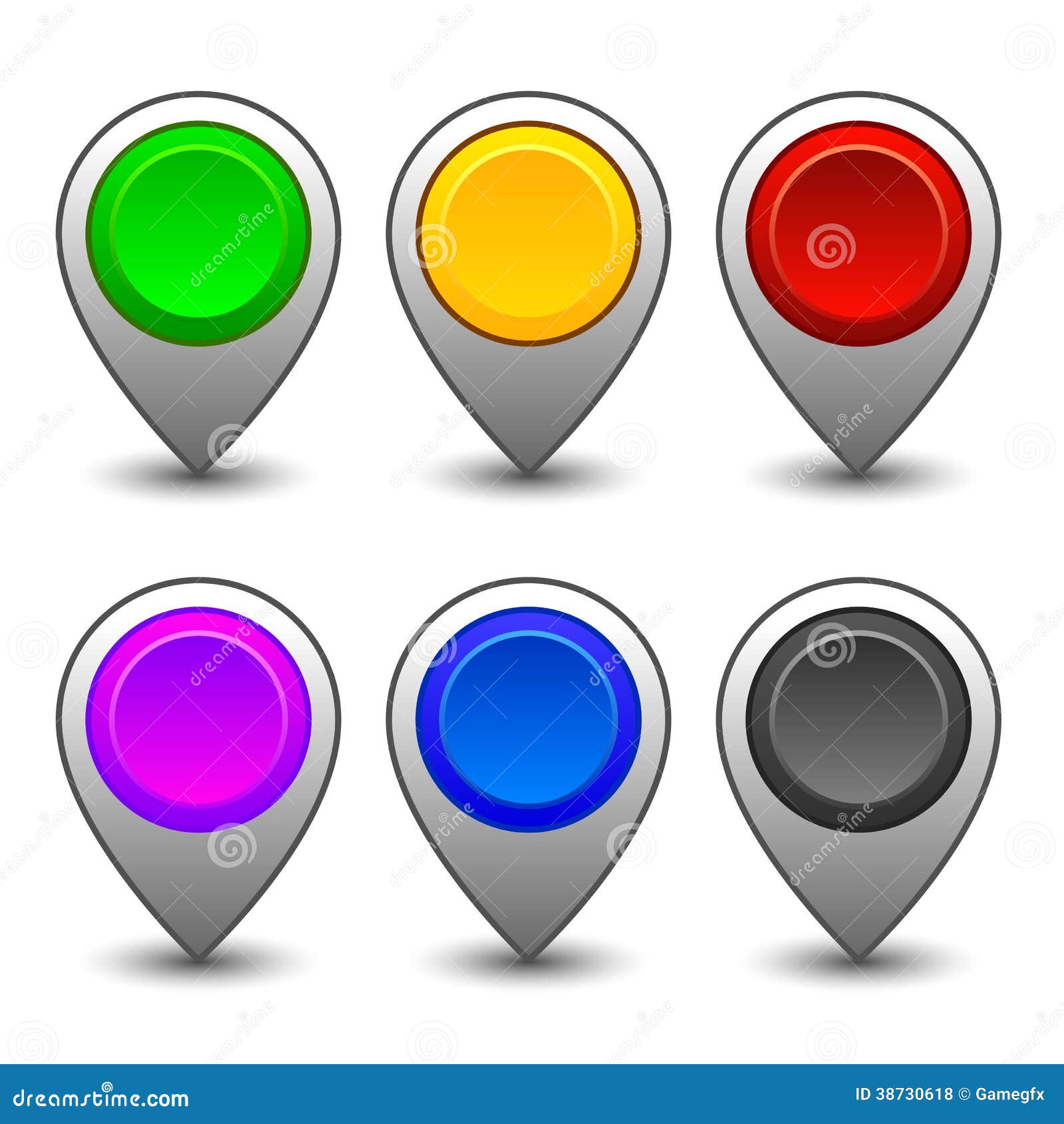 Map markers 3 stock illustration. Illustration of transportation - 38730618