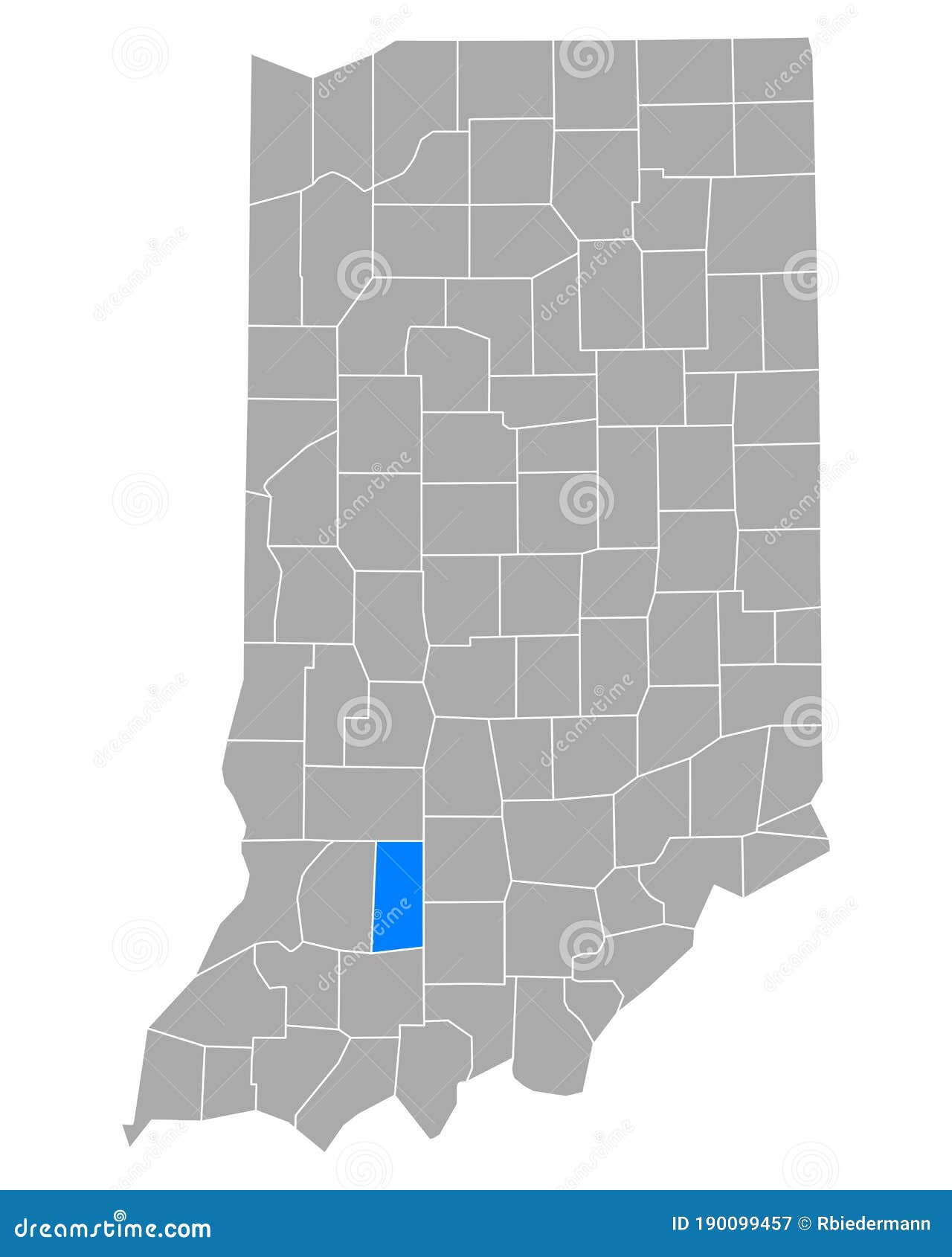 Map of Martin in Indiana stock vector. Illustration of county - 190099457