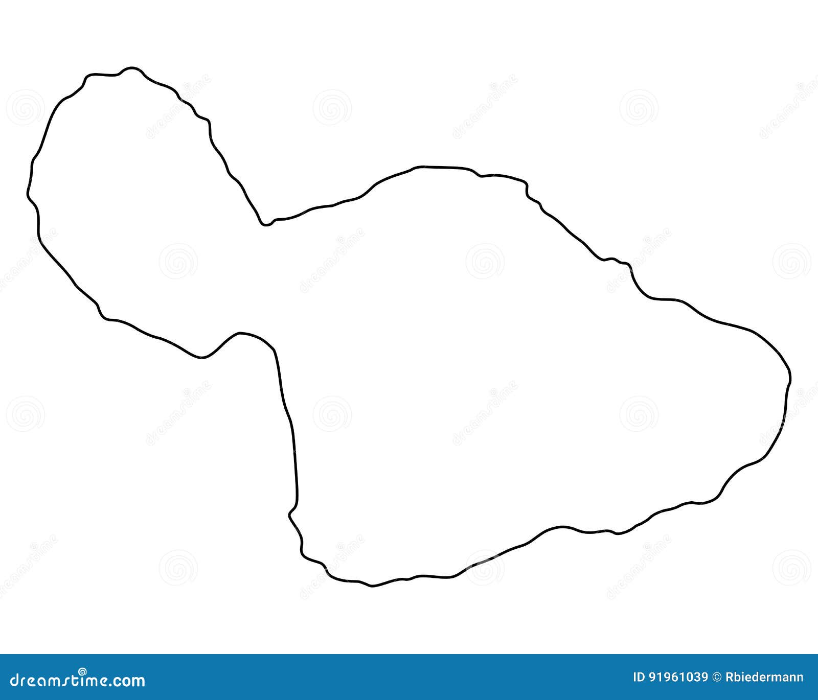 Map of Maui stock vector. Illustration of vector, isolated - 91961039