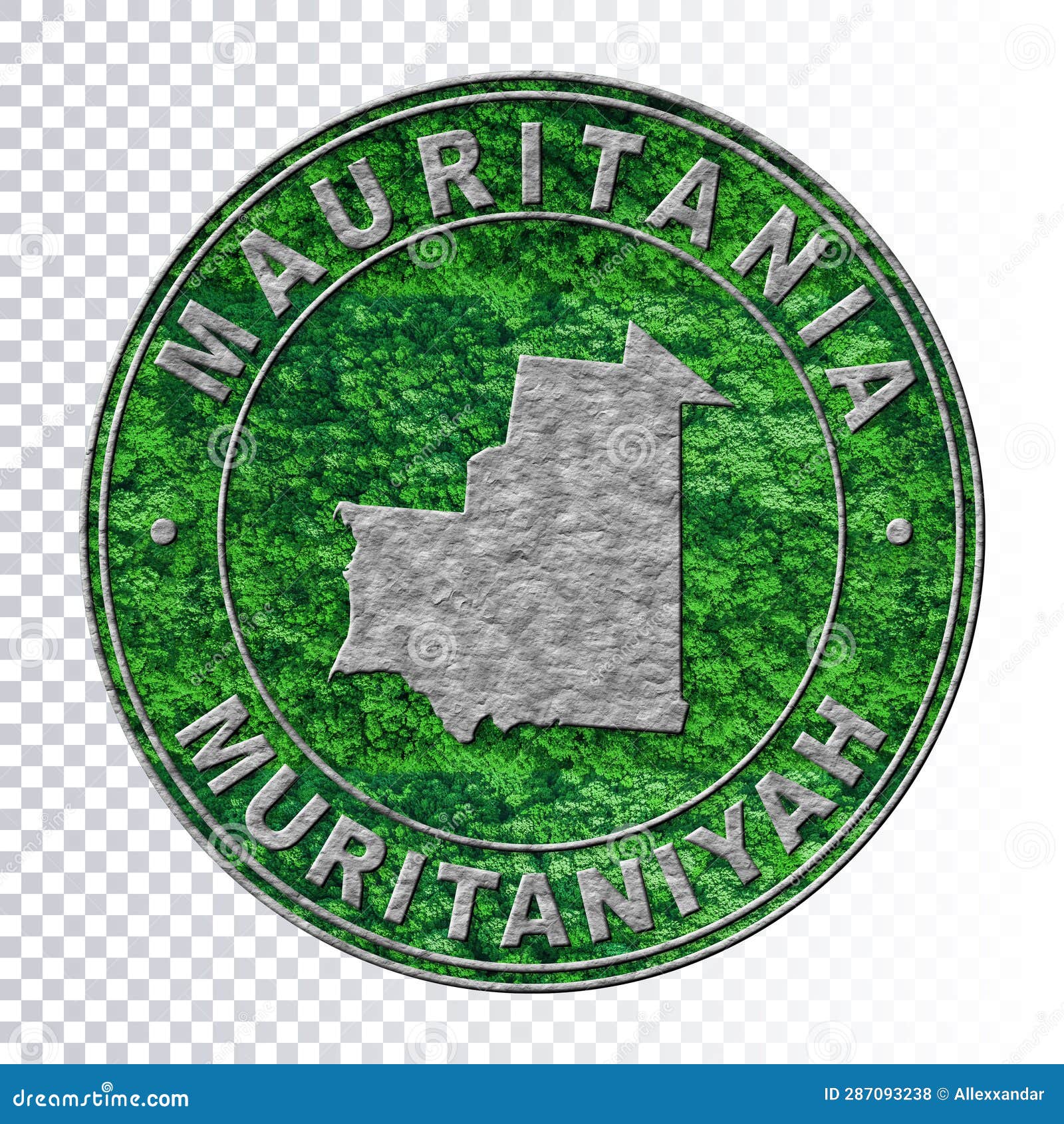 Map of Mauritania, Environment Concept, Co2 Emission Concept Stock ...
