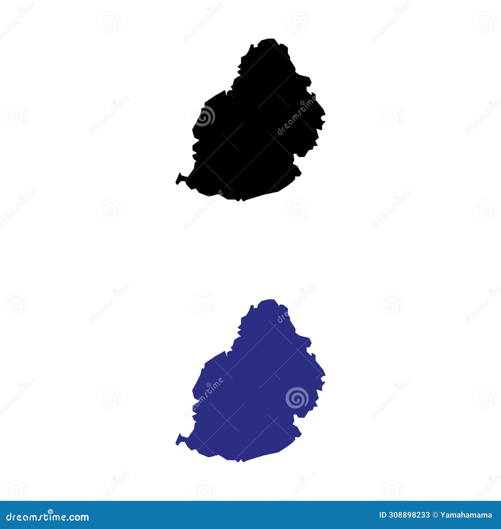 Map Mauritius stock vector. Illustration of destination - 308898233