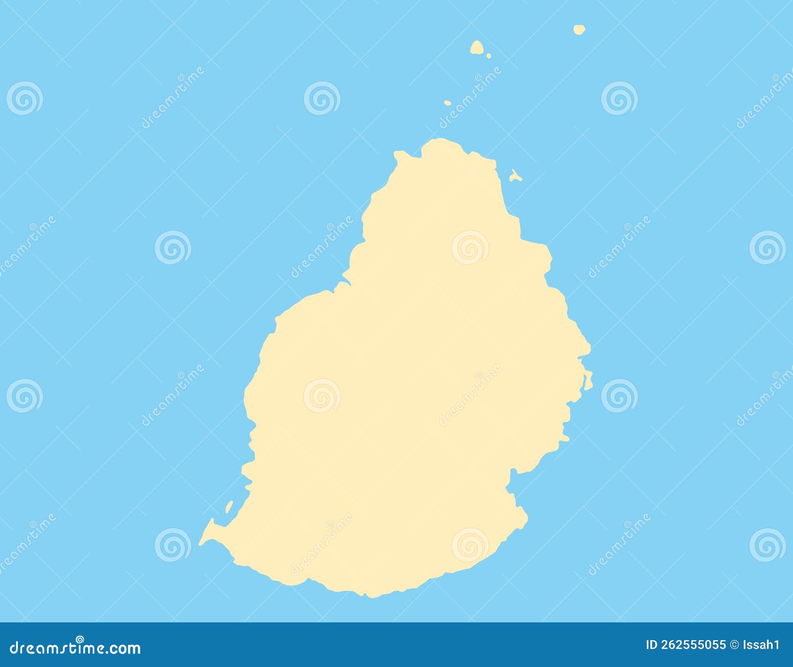 Map Mauritius Vector Background. Isolated Country Texture Stock Vector ...