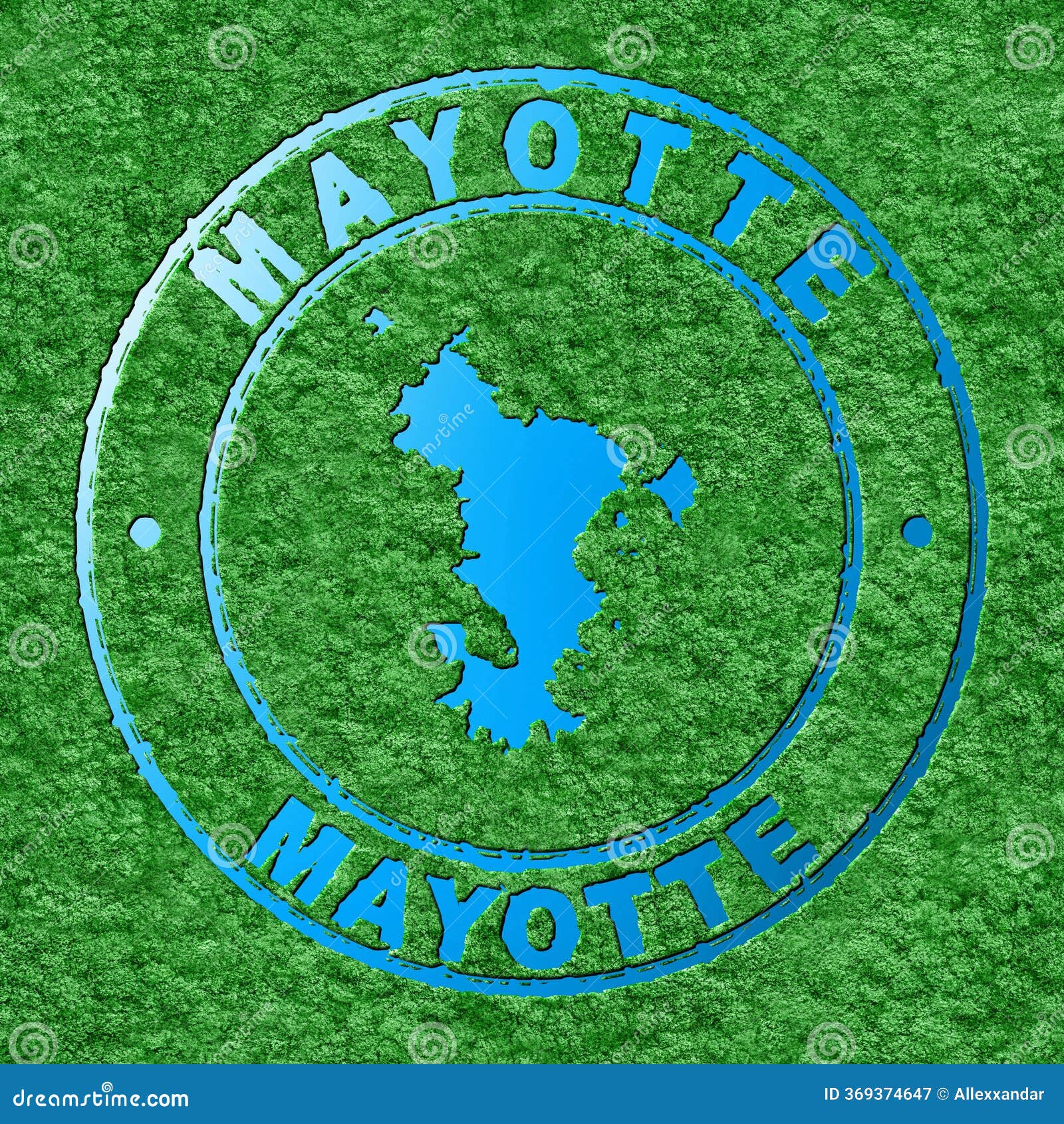 Map Of Mayotte, Forest With Water Map Stock Image | CartoonDealer.com ...