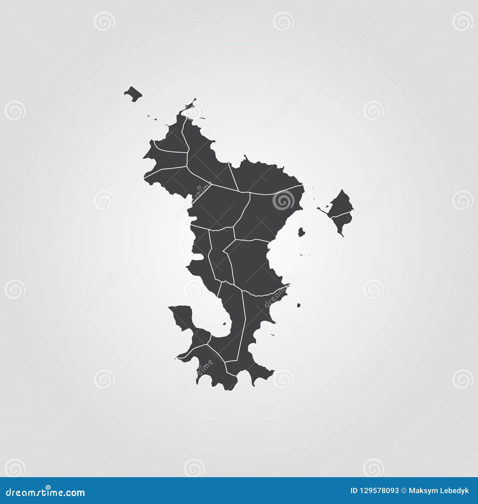 Map of Mayotte. Vector Illustration. World Map Stock Illustration ...