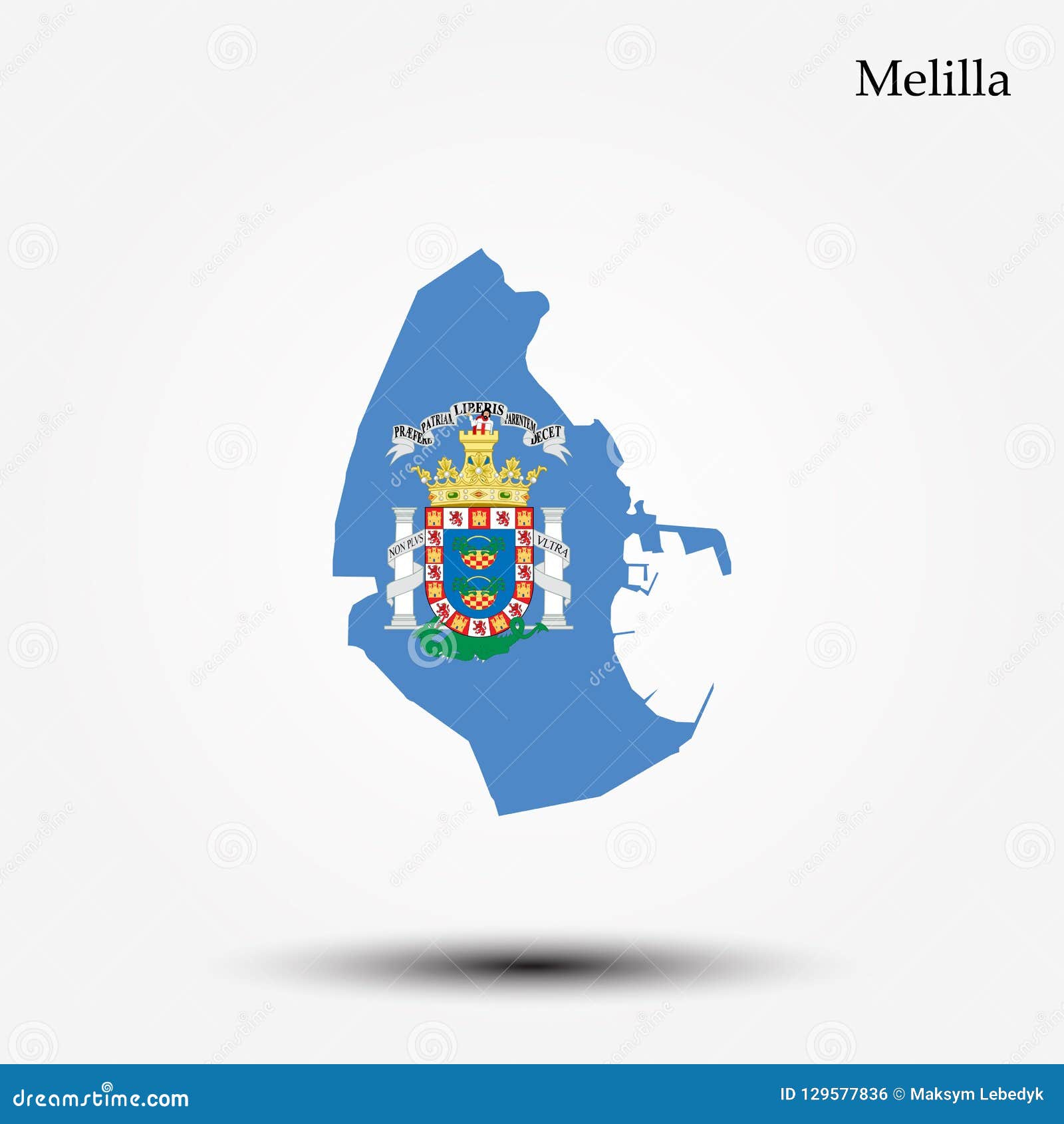 Melilla Map Vector | CartoonDealer.com #104676906