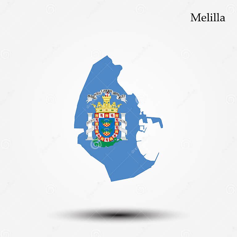 Map of Melilla. Vector Illustration. World Map Stock Illustration ...