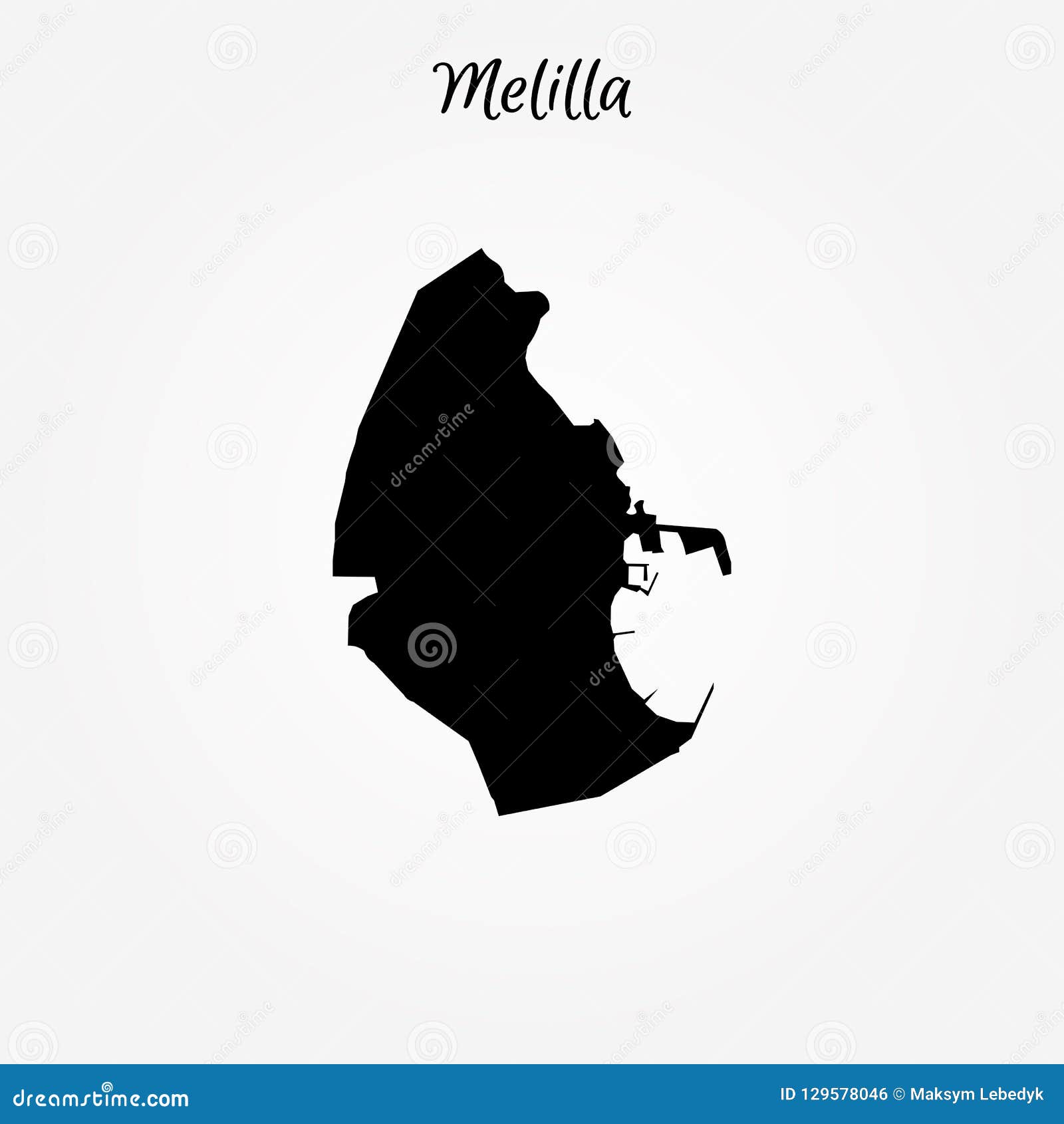 Map Of Melilla. Vector Illustration. World Map Royalty-Free Cartoon ...