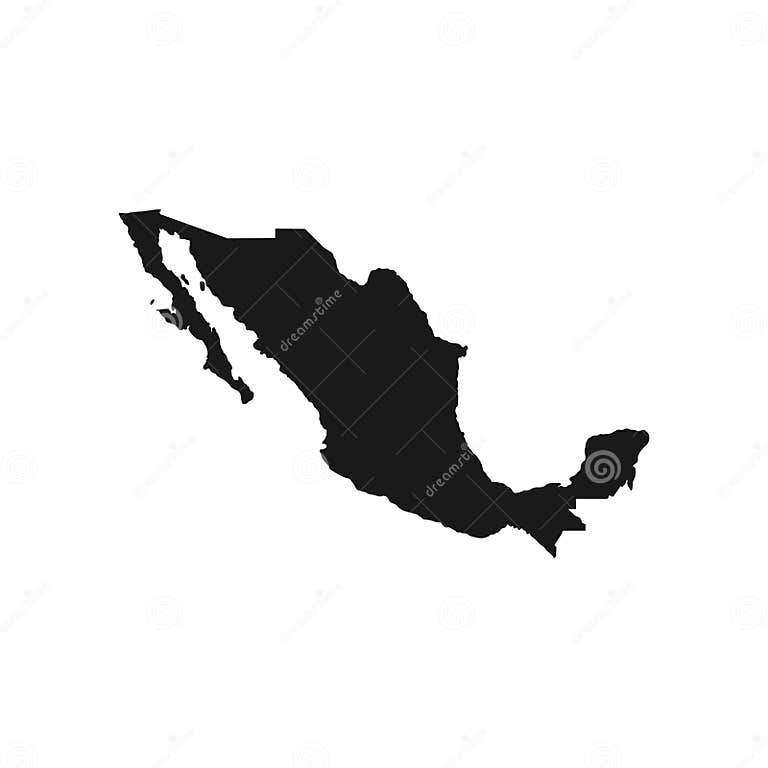 Map of mexico icon vector stock illustration. Illustration of marker ...