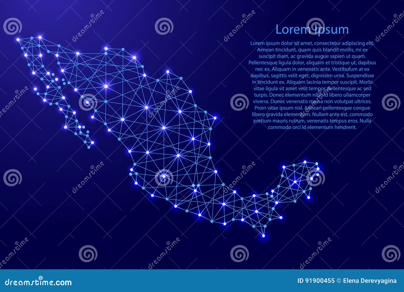 Mexico Map Glowing Purple Neon Lamp Sign Royalty-Free Illustration ...