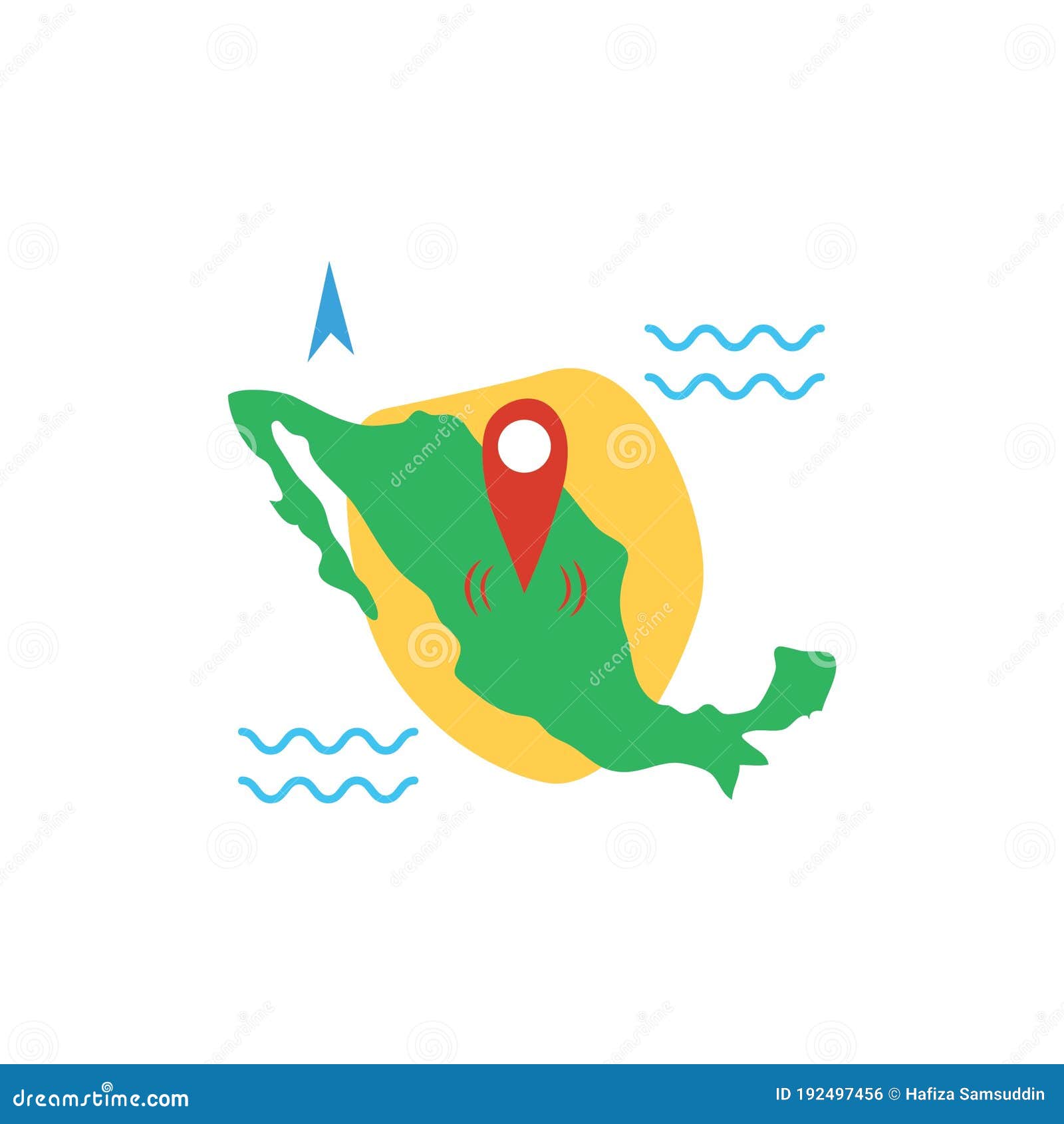 Map of Mexico. Vector Illustration Decorative Design Stock Vector ...