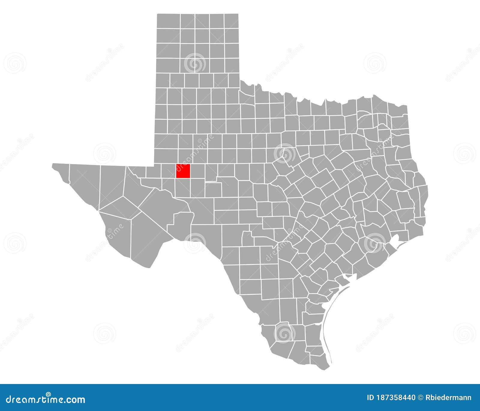 Map of Midland in Texas stock vector. Illustration of gray - 187358440