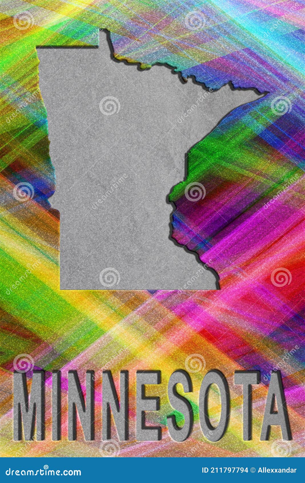 Colorful Minnesota Political Map With Clearly Labeled, Separated Layers ...