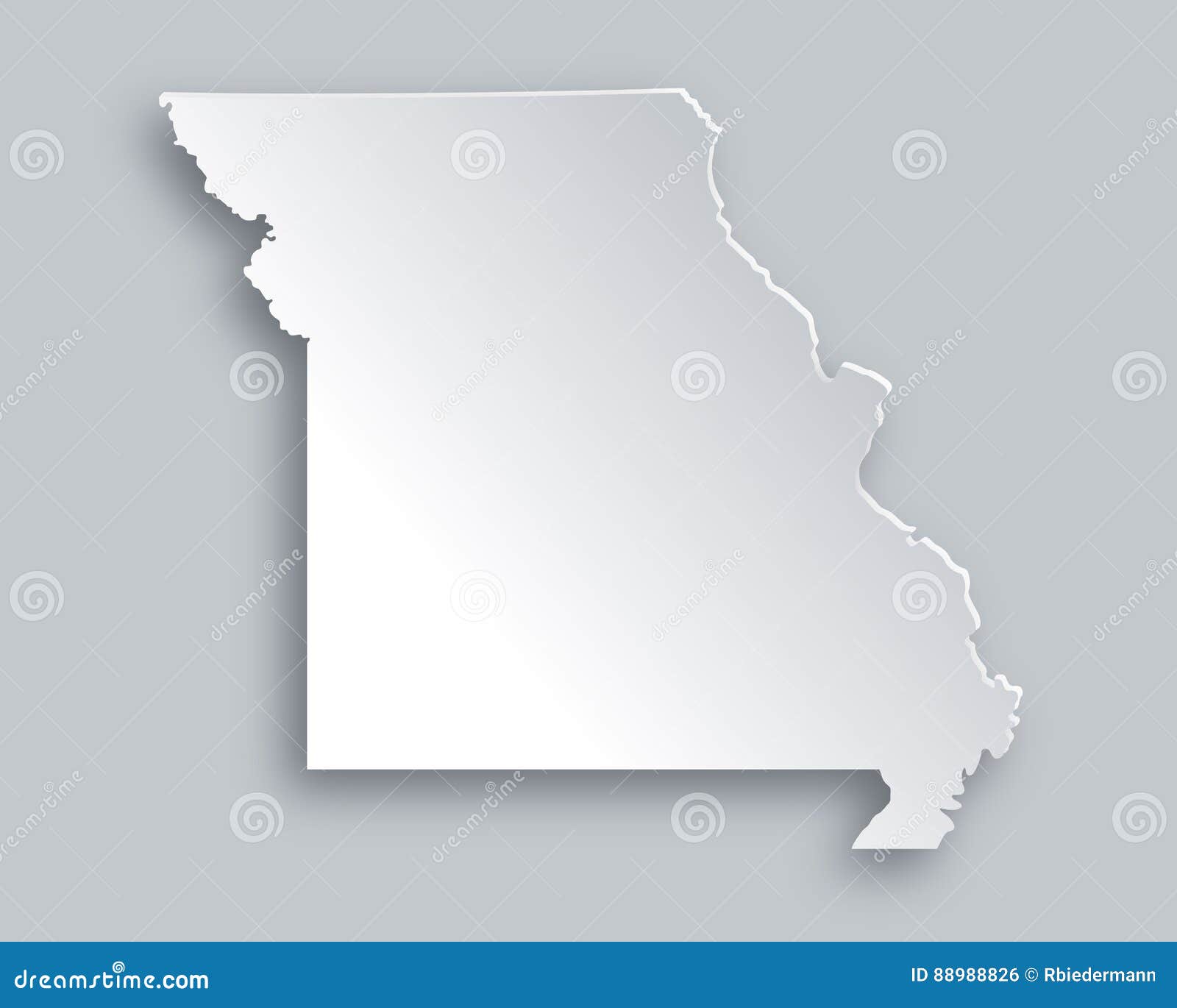 Map of Missouri stock vector. Illustration of geography - 88988826