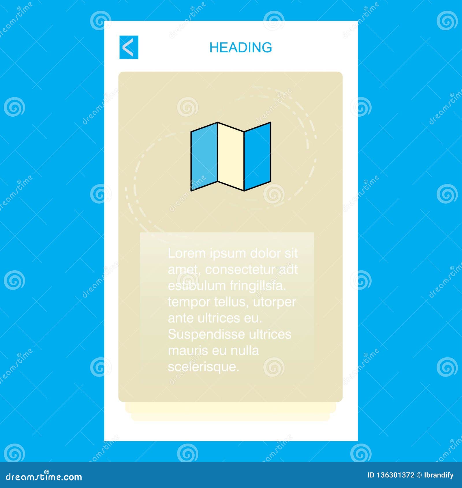 Map Mobile Vertical Banner Design Design. Vector Stock Vector ...