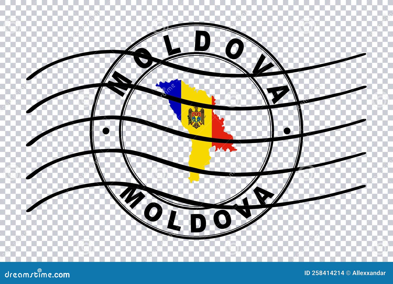 Map of Moldova, Postal Passport Stamp, Travel Stamp Stock Illustration - Illustration of icon ...