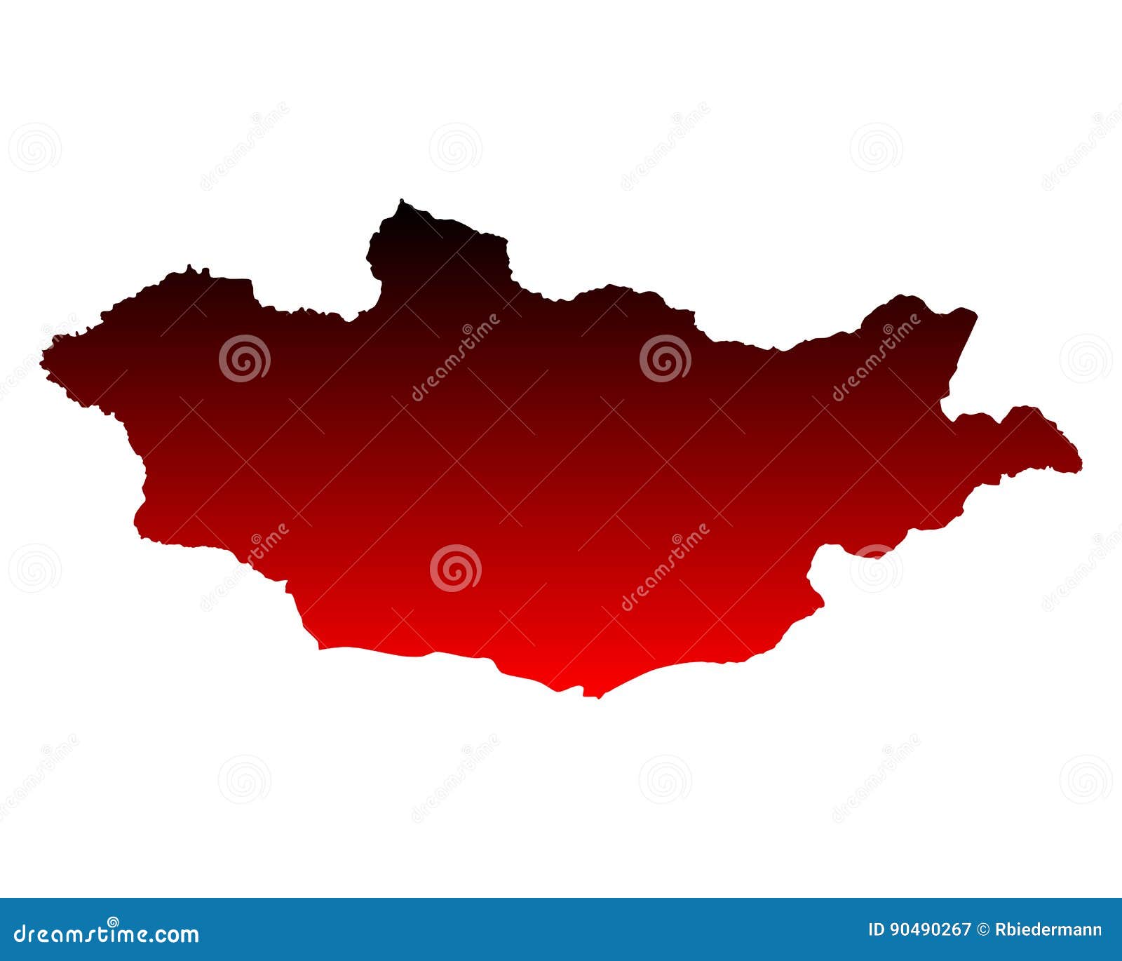 Map of Mongolia stock vector. Illustration of vector - 90490267