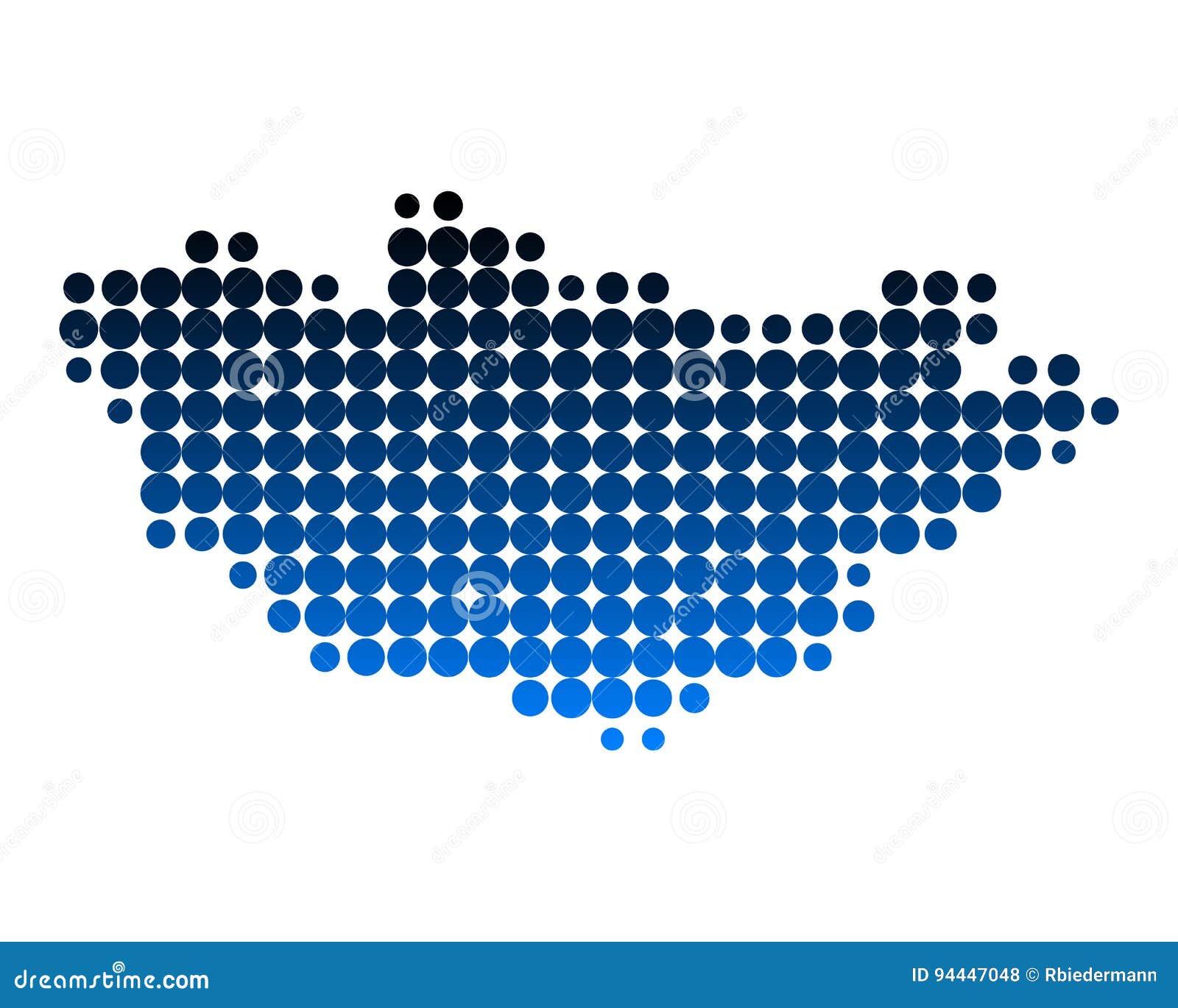 Map of Mongolia stock vector. Illustration of vector - 94447048