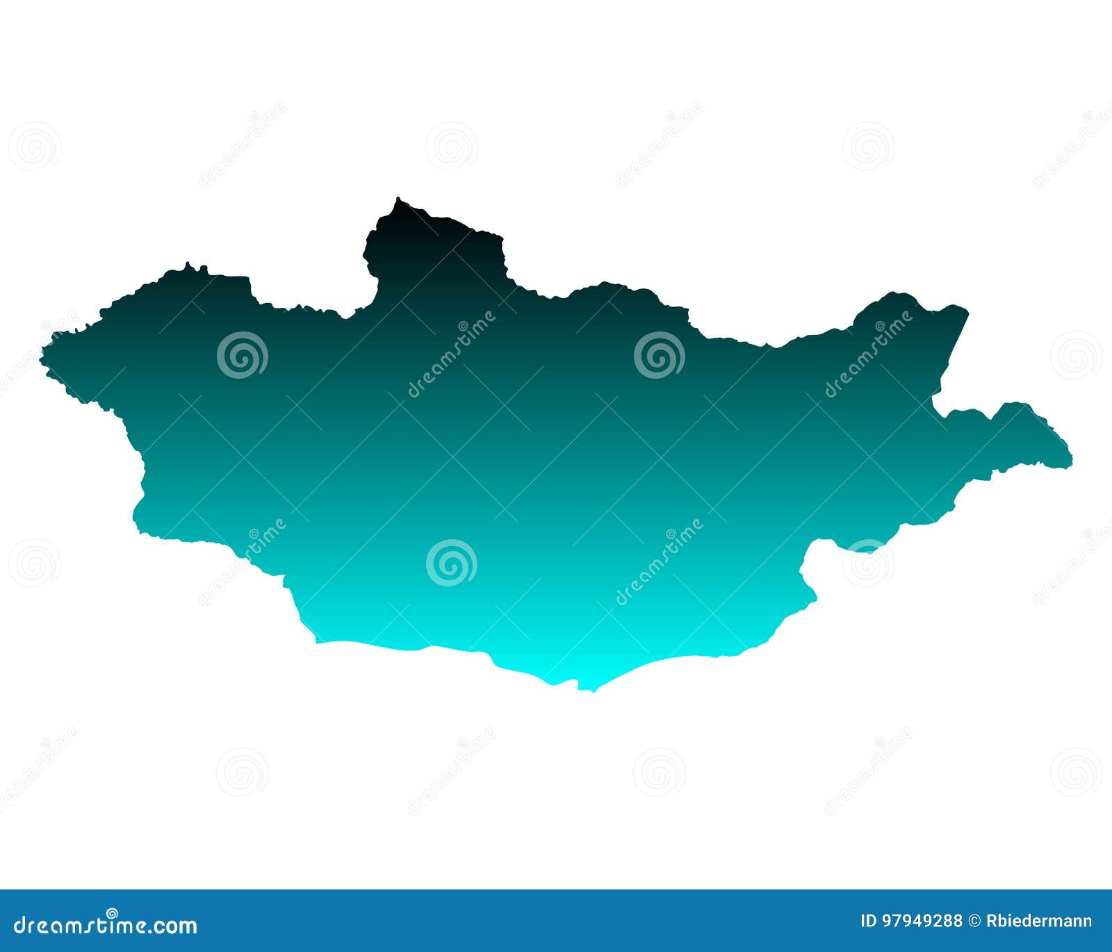 Map of Mongolia stock vector. Illustration of cartography - 97949288
