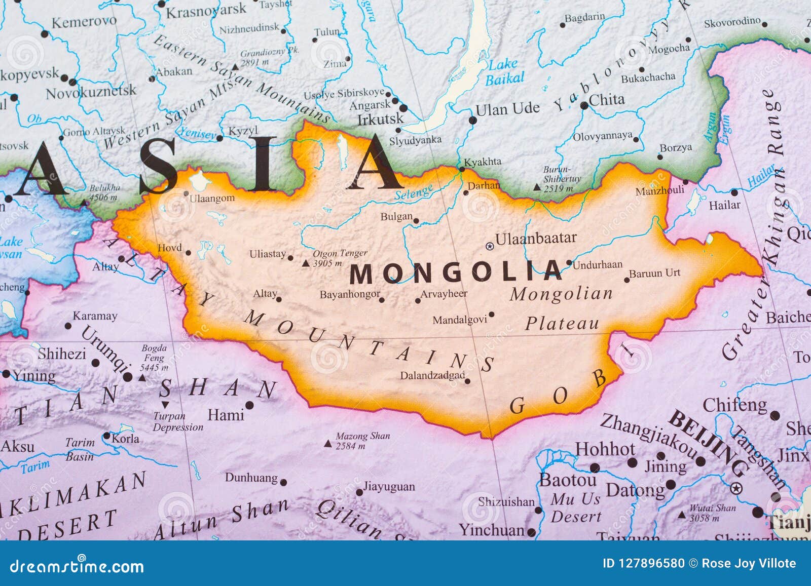 Asia Map Mongolia Stock Images - Download 125 Royalty Free Photos