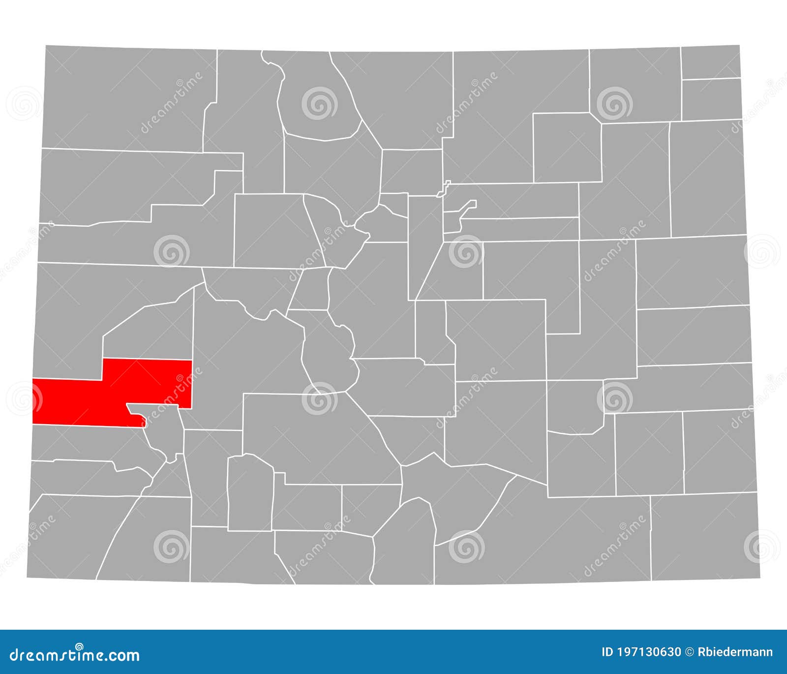 Map of Montrose in Colorado Stock Vector - Illustration of travel ...