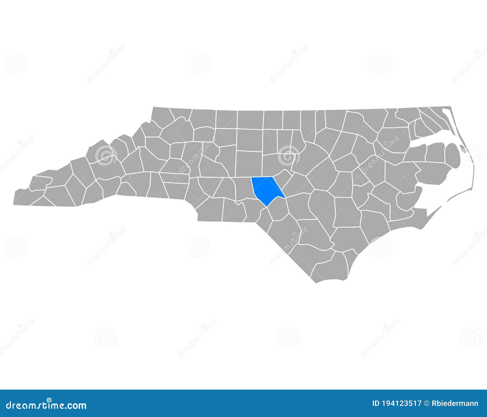 Map of Moore in North Carolina Stock Vector - Illustration of grey ...