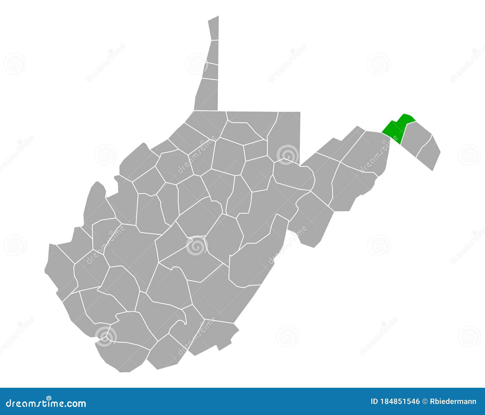 Map of Morgan in West Virginia Stock Vector - Illustration of location ...