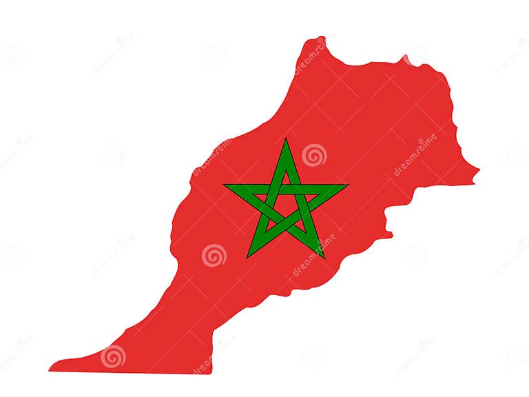 Map of Morocco stock vector. Illustration of africa, symbol - 2202556