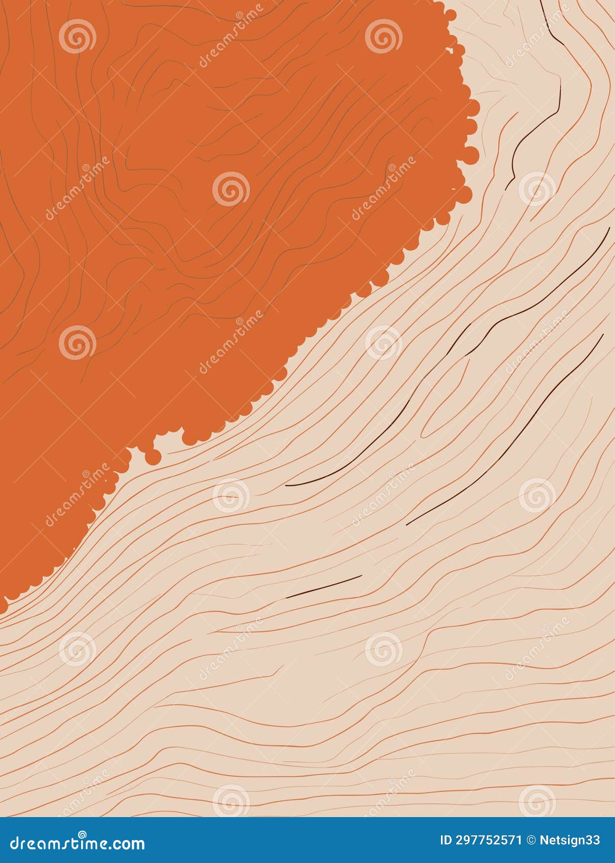 A Map of a Mountain - Abstract Art Poster Stock Vector - Illustration ...