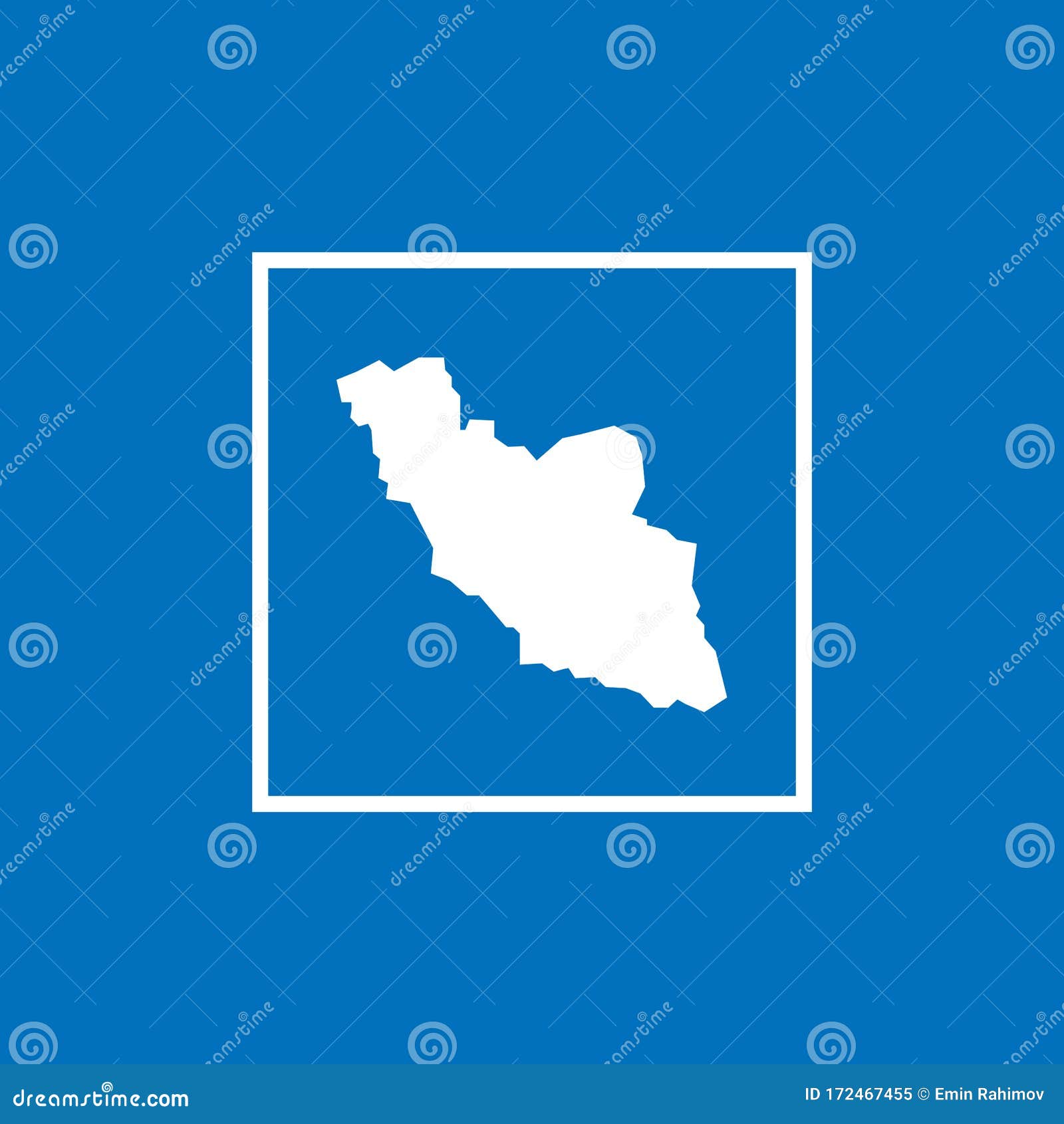 Map of Nakhchivan Autonomous Republic Icon Eps Ten Stock Illustration ...