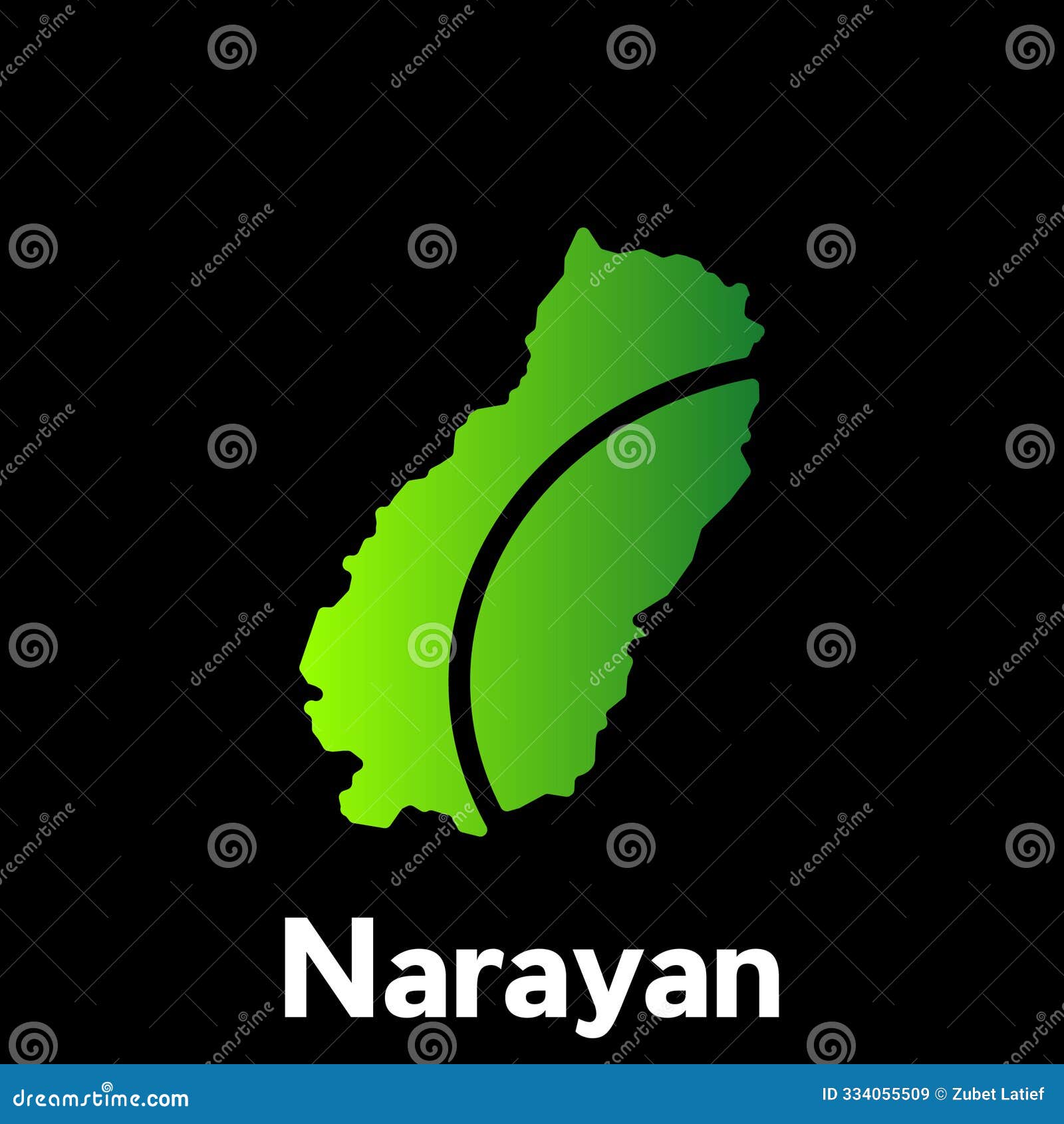 Map of Narayan City Modern Simple, Illustration Vector Design Template ...