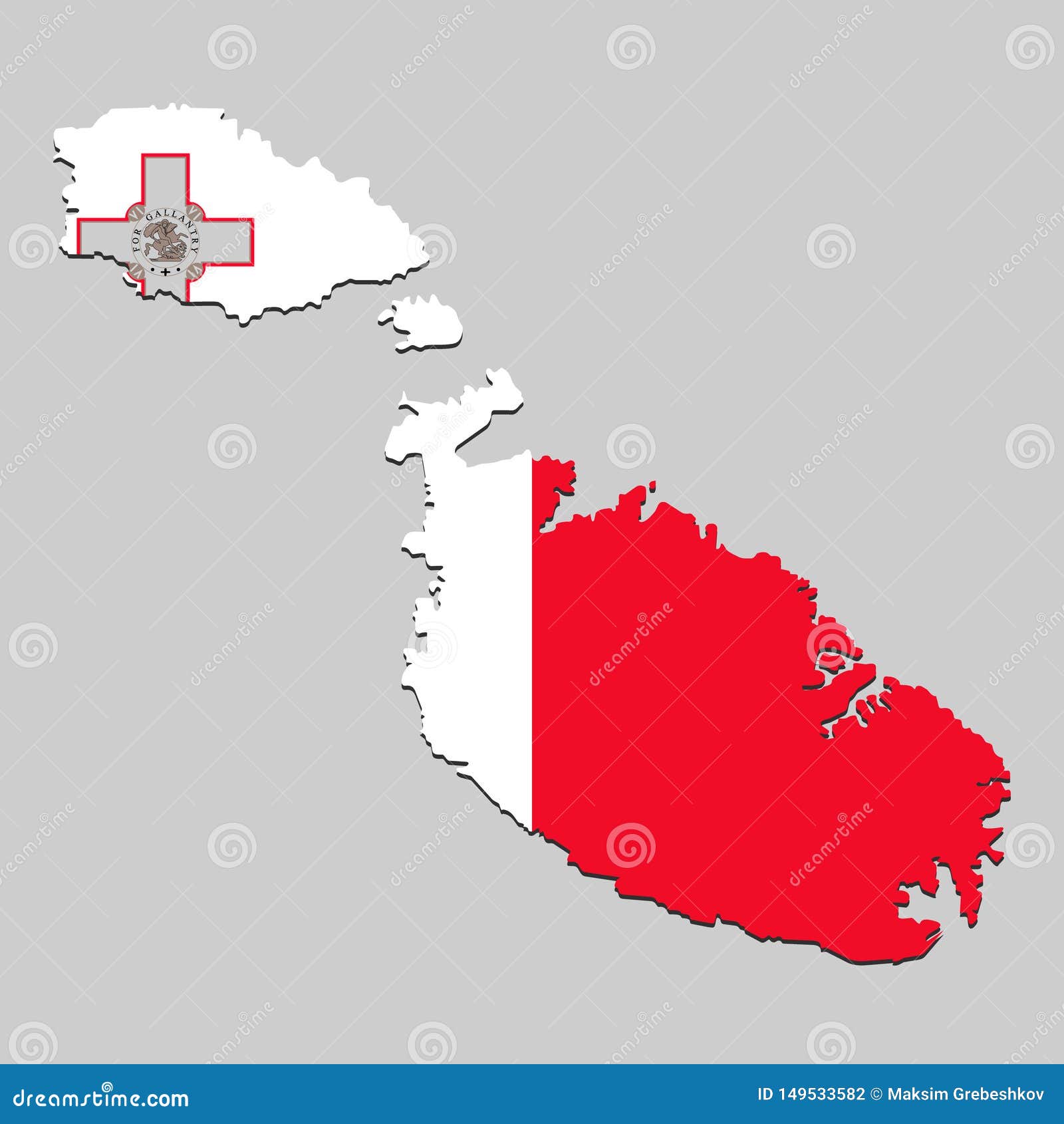 Map with national flag stock illustration. Illustration of freedom ...