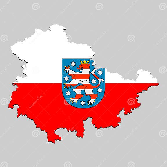 Map with national flag stock illustration. Illustration of decoration ...