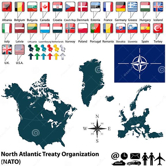 Map on NATO stock image. Image of organization, background - 38630721