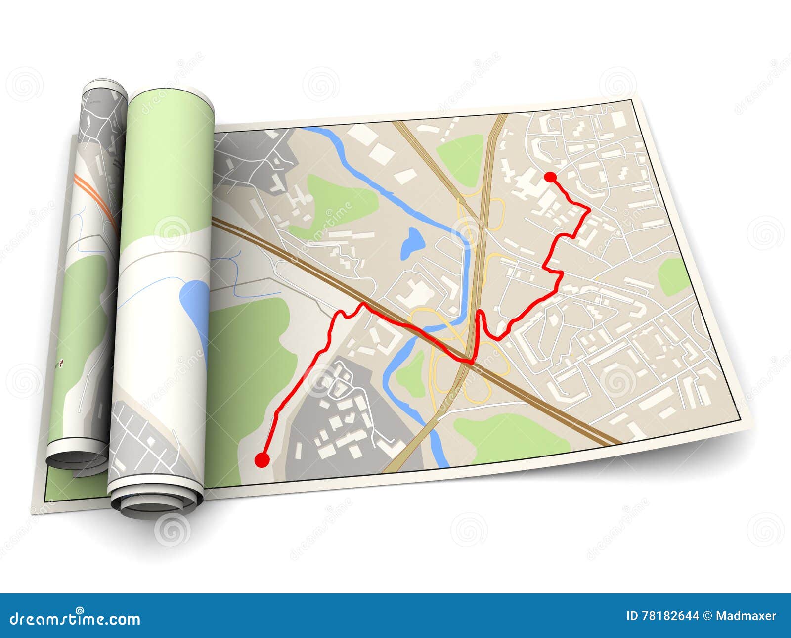 Map navigation stock illustration. Illustration of cartography - 78182644