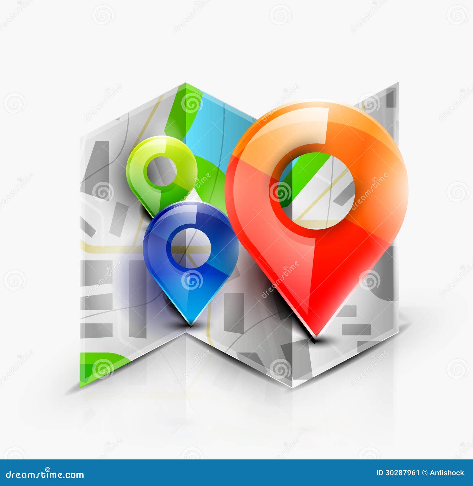 Map navigation icon stock illustration. Illustration of navigational ...