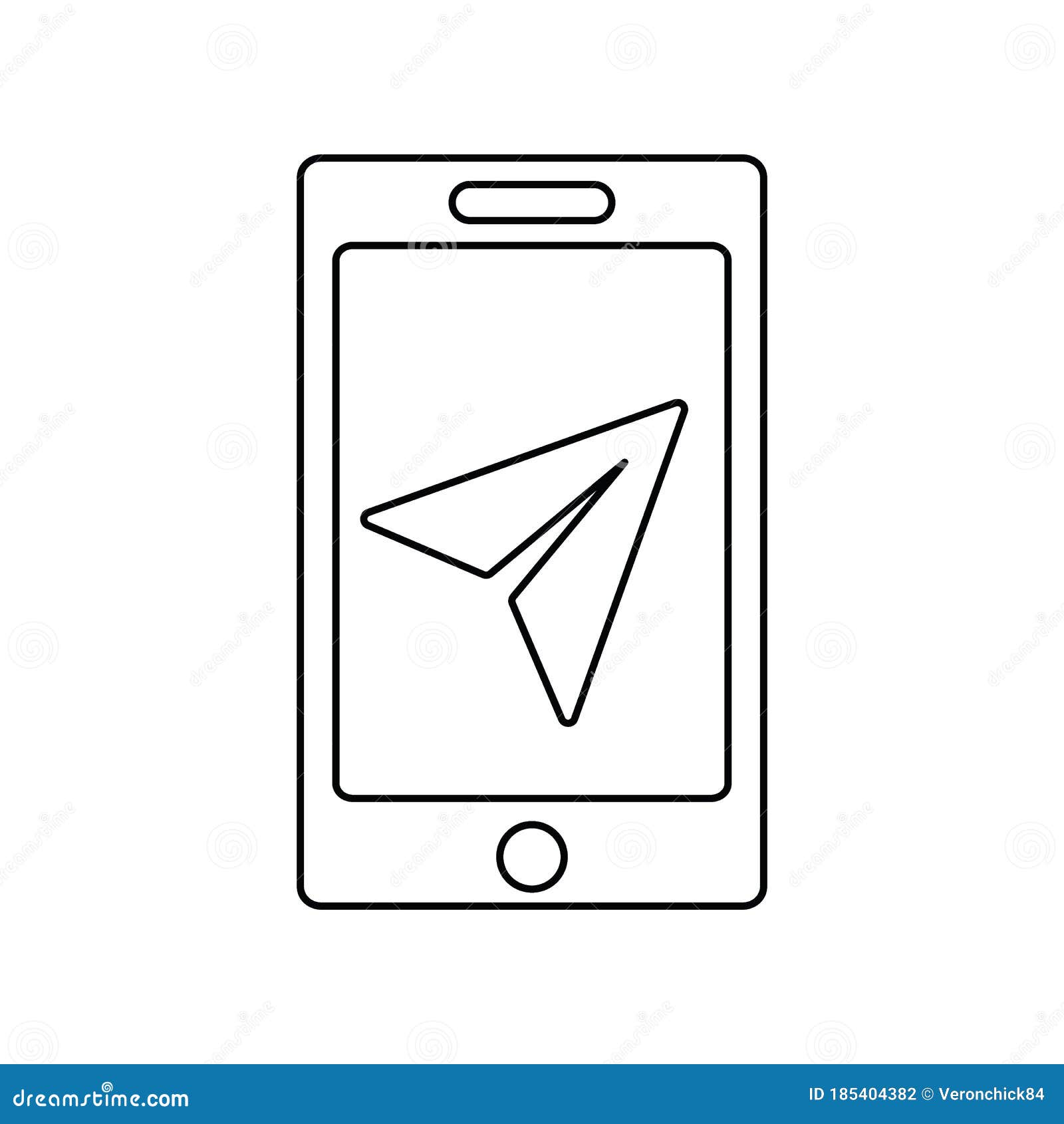 Map Navigation Icon Phone Mobile Map Sign Stock Vector - Illustration ...