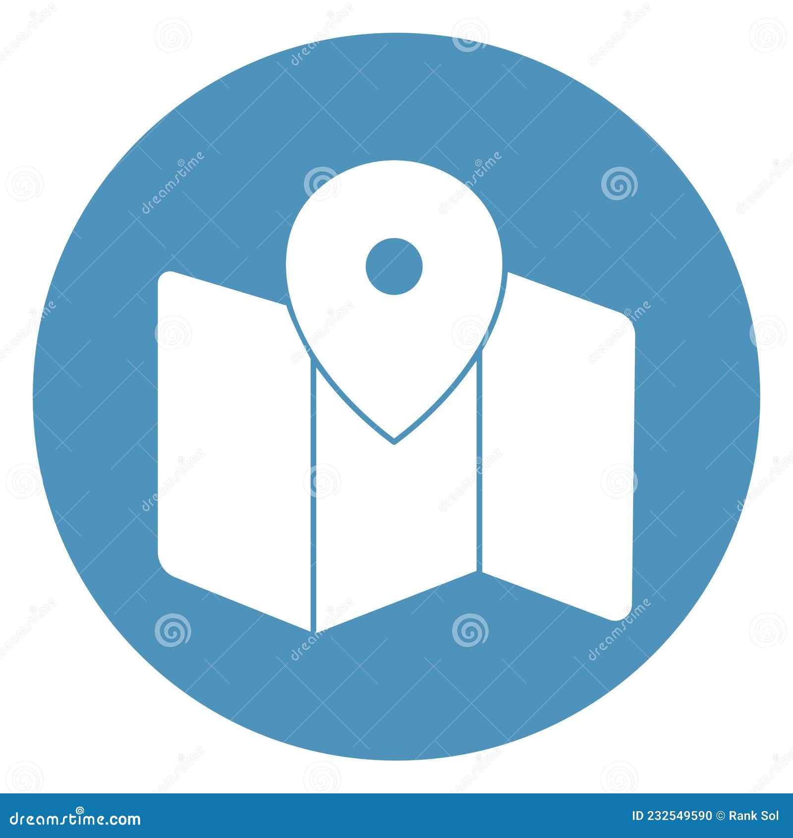 Map Navigation Isolated Vector Icon Which Can Easily Modify or Edit ...