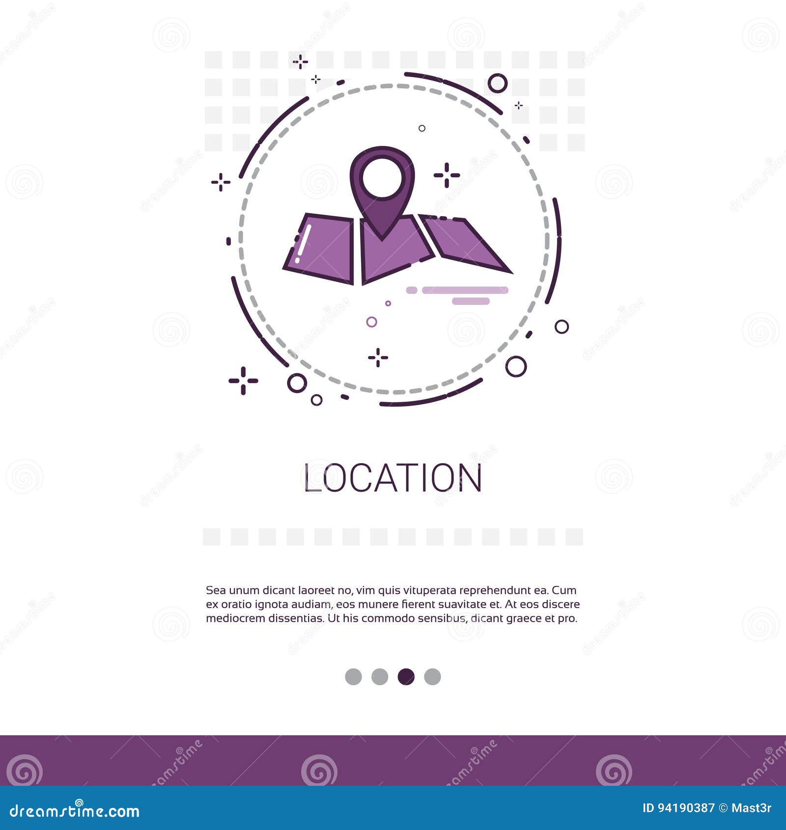 Map Navigation Location Position Web Banner with Copy Space Stock ...