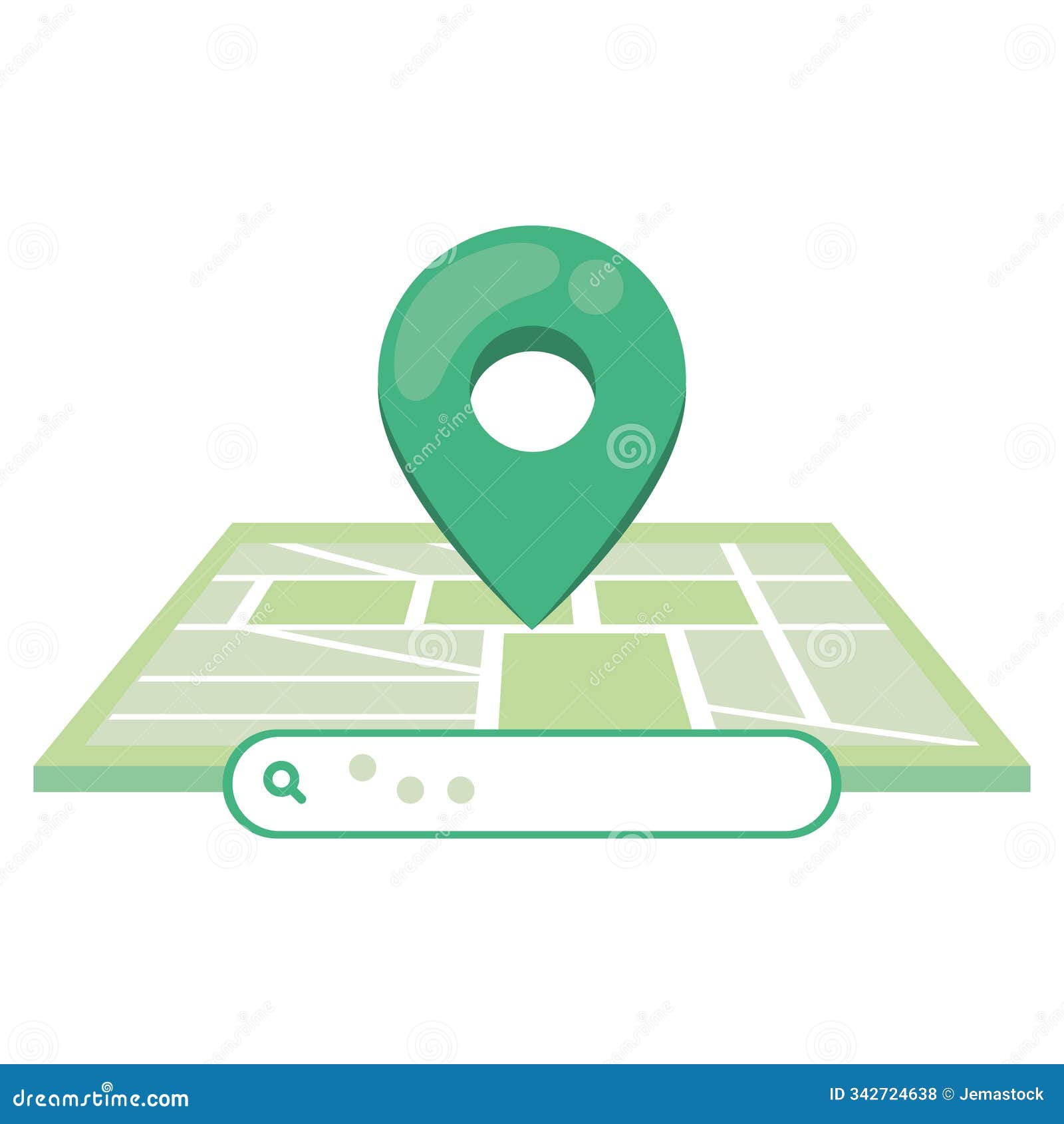 Map and navigation mark stock illustration. Illustration of cartography ...