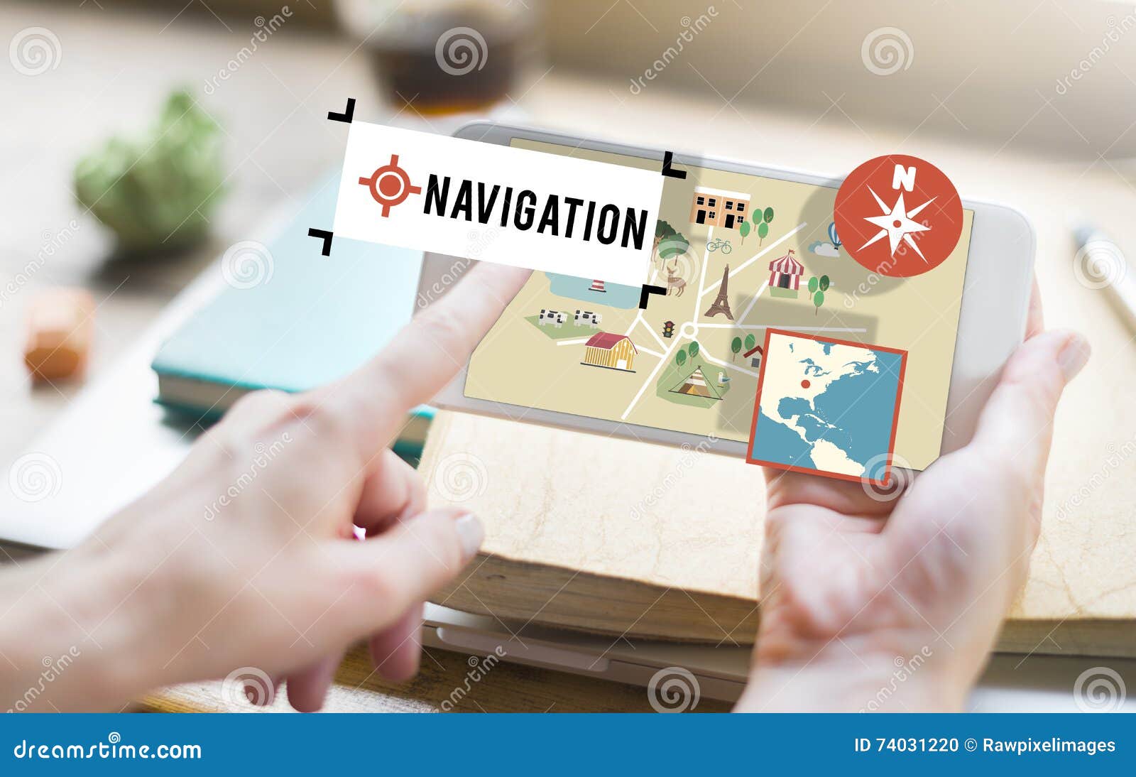 Map Navigation Position Transport GPS Route Concept Stock Photo - Image ...