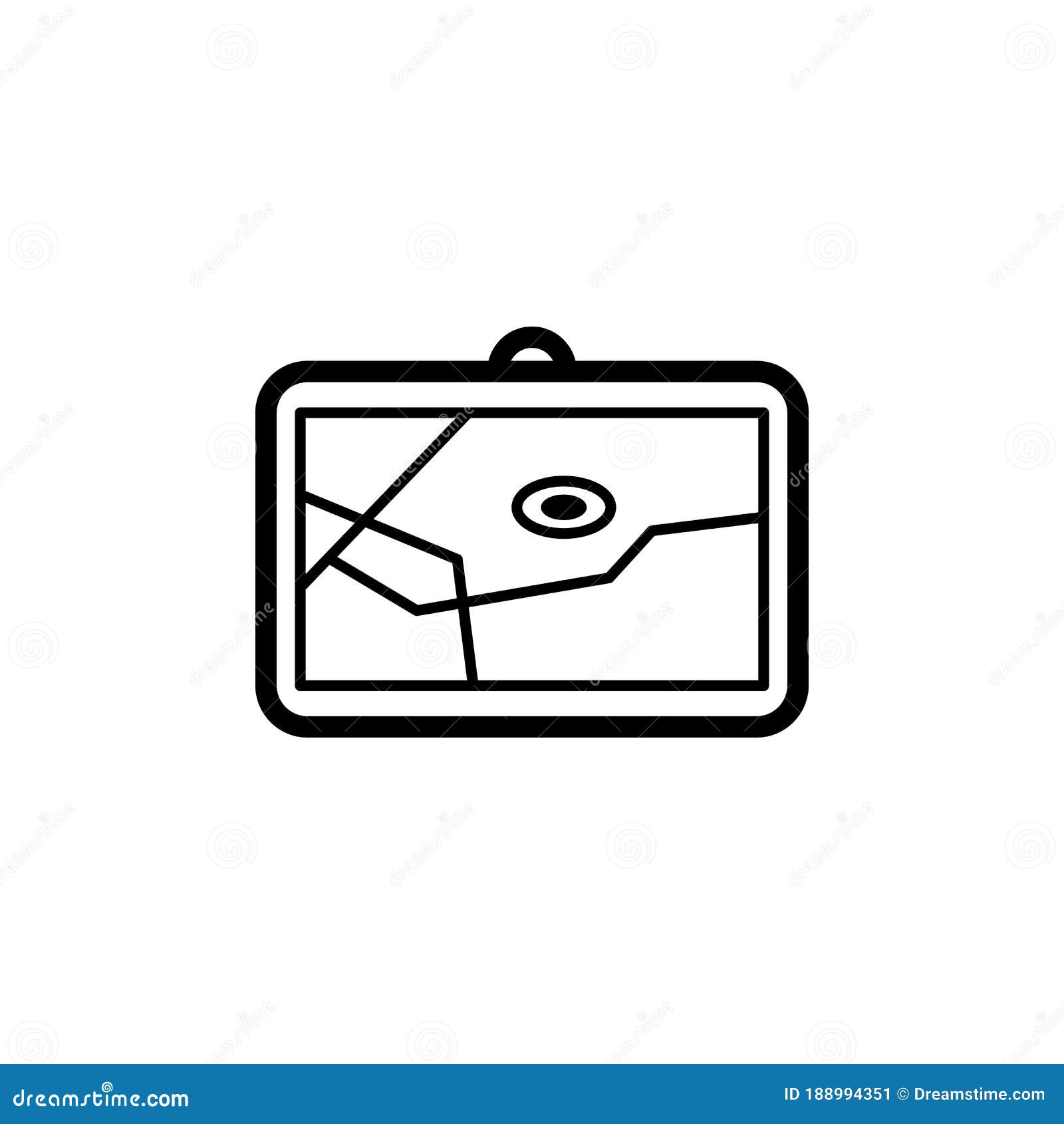 Map in Navigator Icon. Element of Navigation for Mobile Concept and Web ...