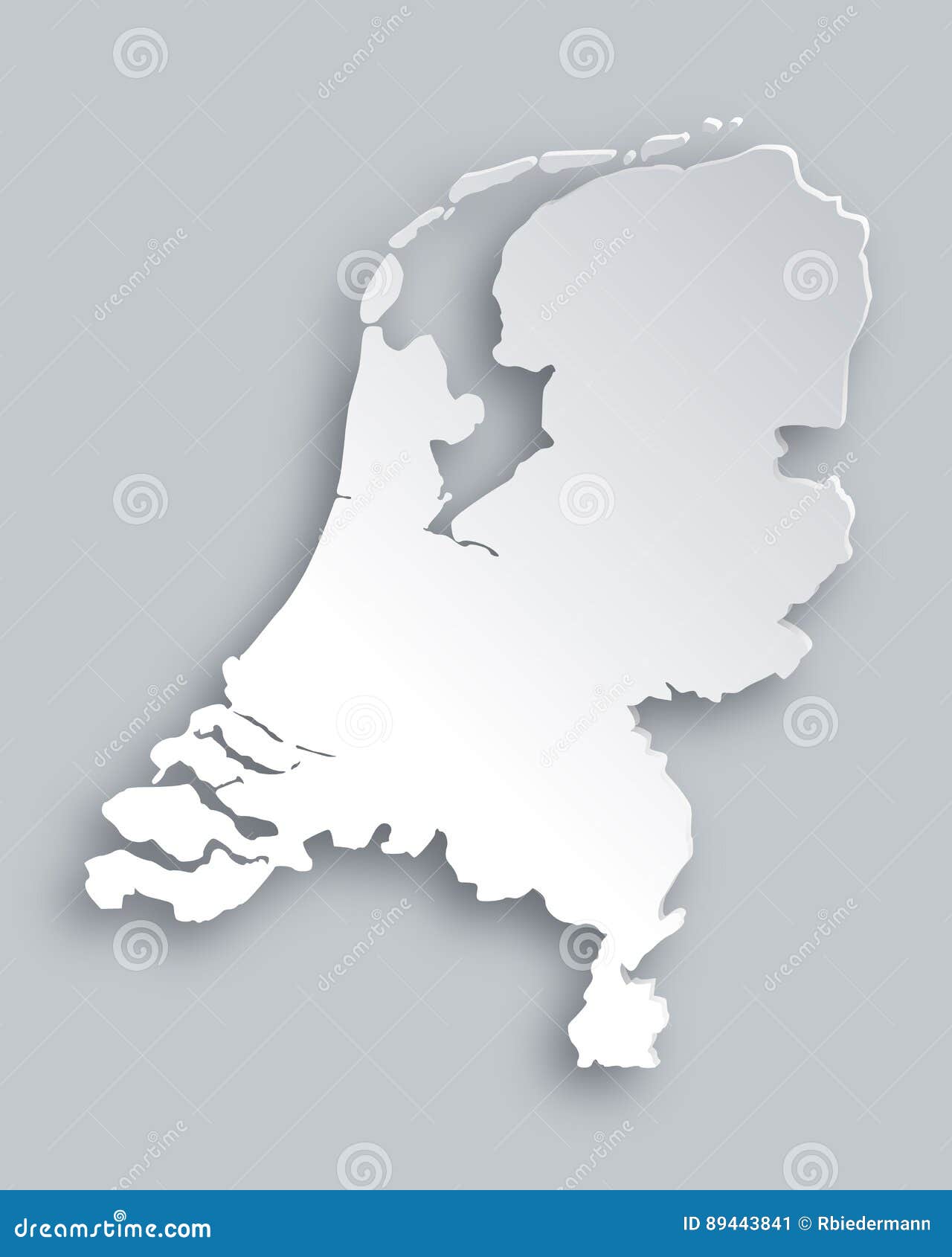 Map of the Netherlands stock vector. Illustration of contour - 89443841