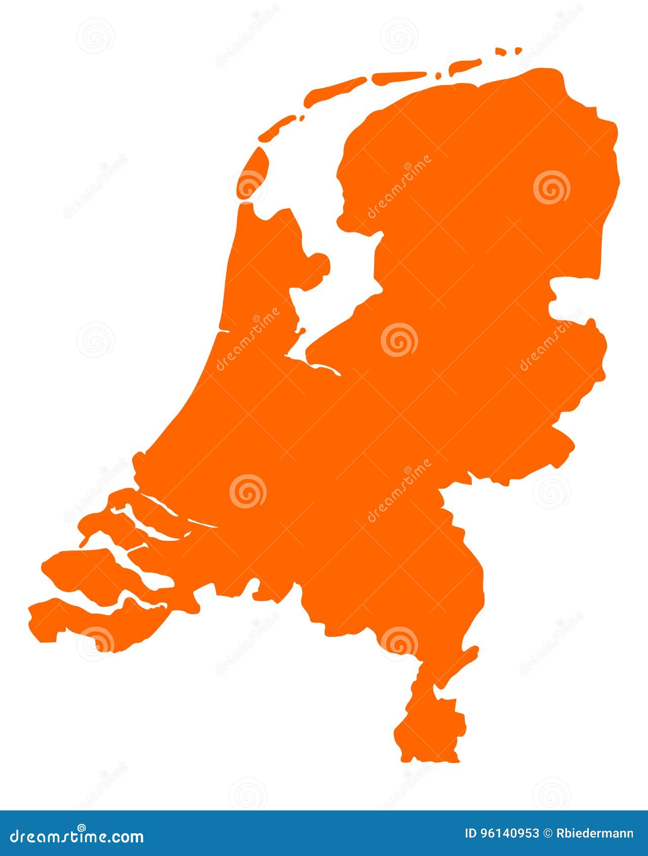 Map of the Netherlands stock vector. Illustration of travel - 96140953
