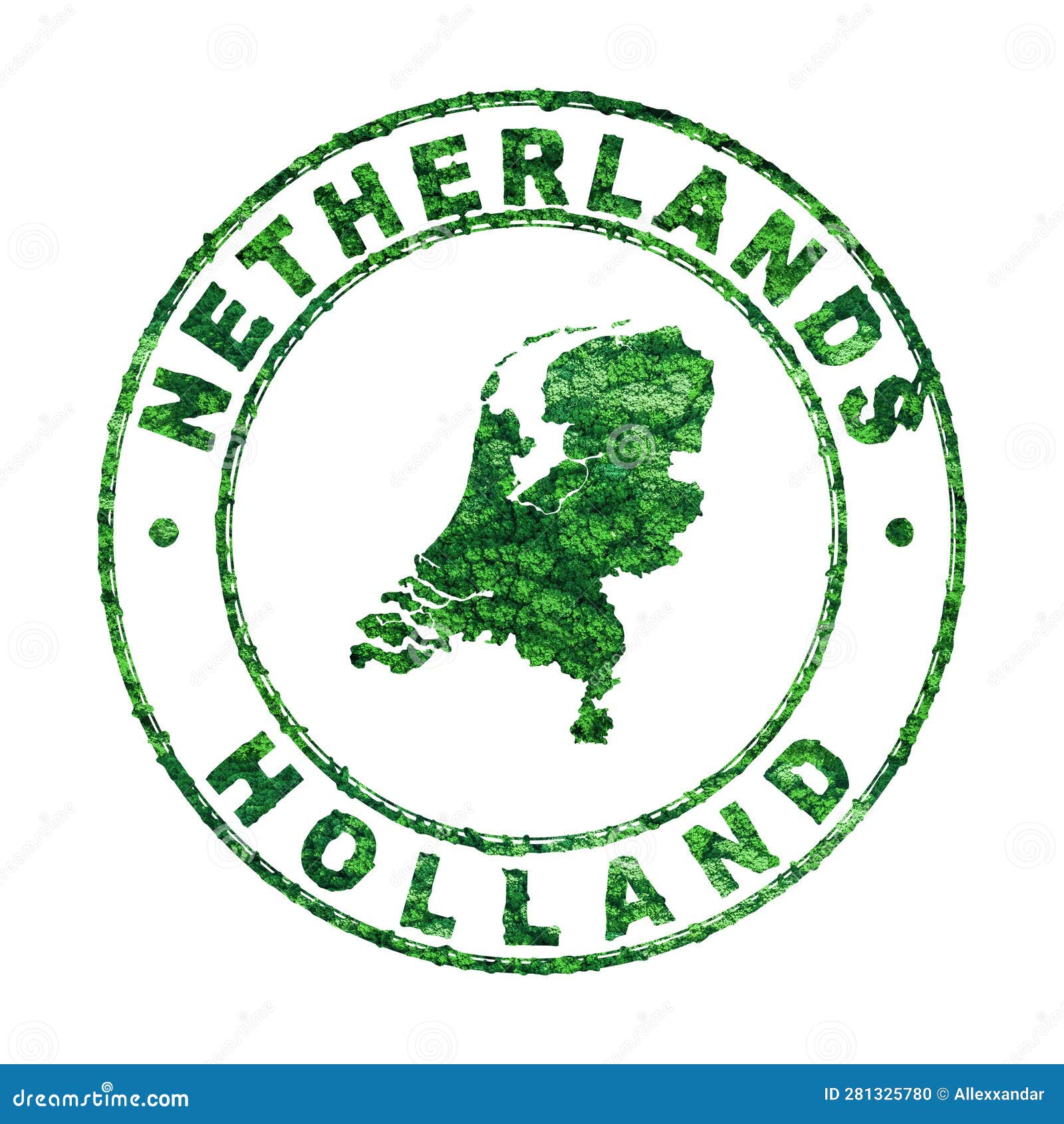 Map of Netherlands, Postal Stamp, Sustainable Development, CO2 Emission ...