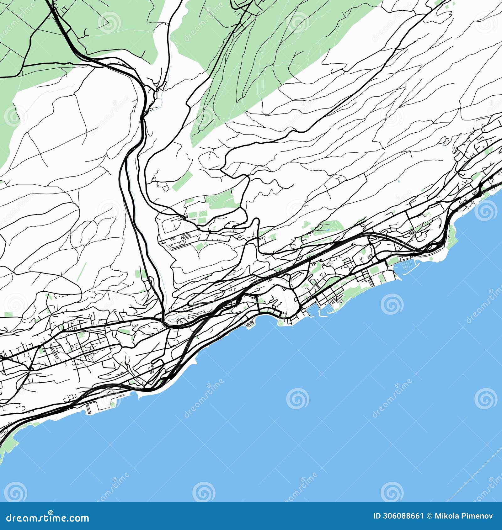 The map of Neuchatel. stock illustration. Illustration of font - 306088661