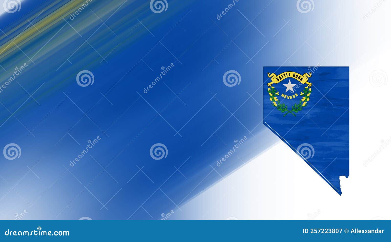 Map of Nevada, flag map stock illustration. Illustration of atlas - 257223807