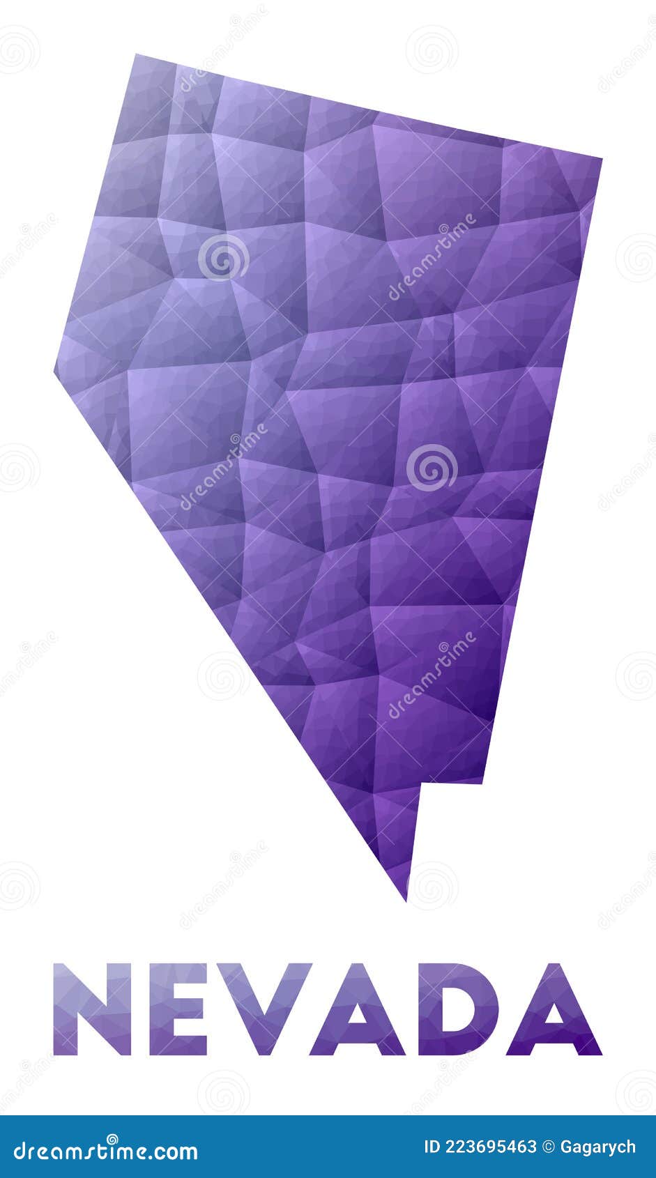 Map of Nevada. stock vector. Illustration of graphic - 223695463