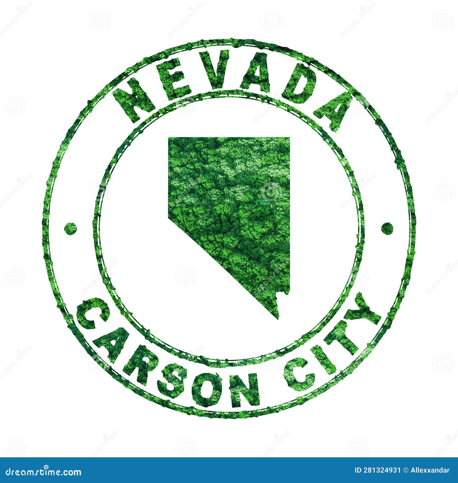 Map of Nevada, Postal Stamp, Sustainable Development, CO2 Emission ...