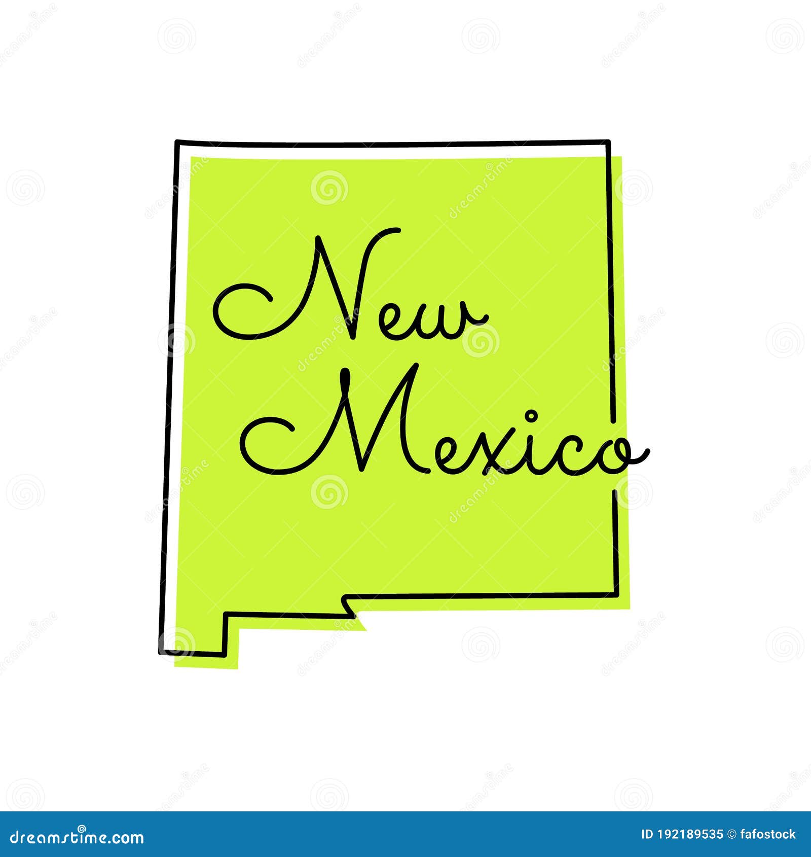 Map of New Mexico Vector Design Template. Stock Vector - Illustration ...