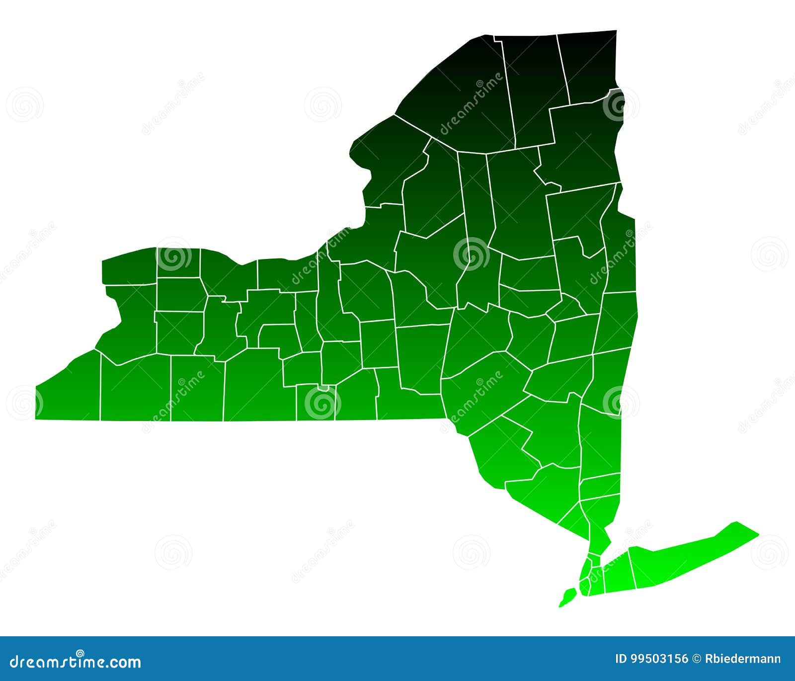 Map of New York stock vector. Illustration of regions - 99503156